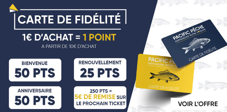 Carte de fidelité Pacific Pêche