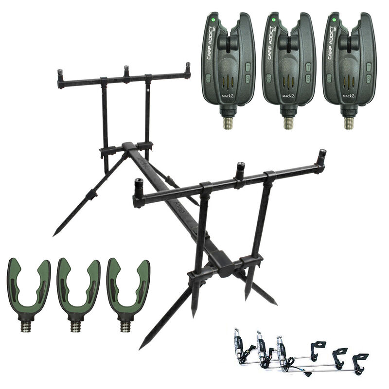 Pack Mack2 Rod Pod Carp Addict 3 cannes