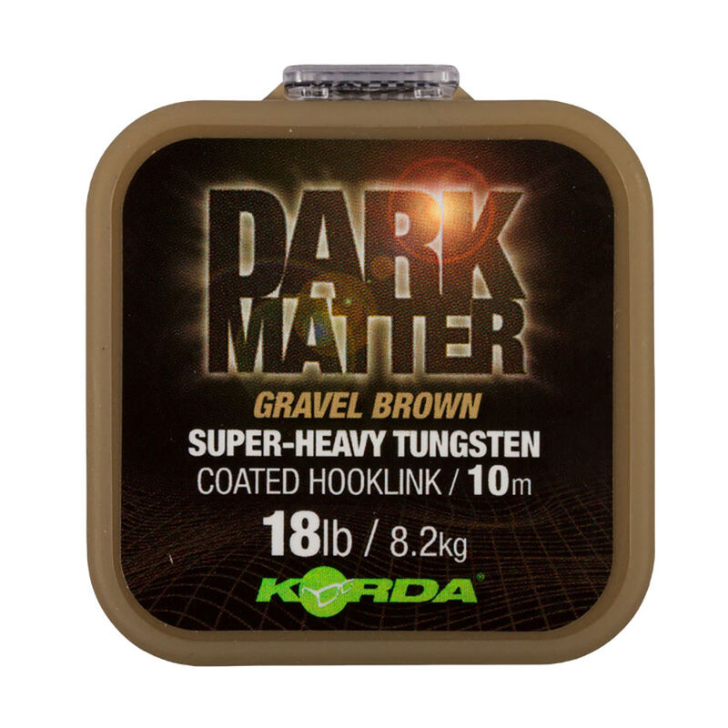 Tresse à bas de ligne korda dark matter tungsten coated braid gravel brown 10m | Pacific Pêche
