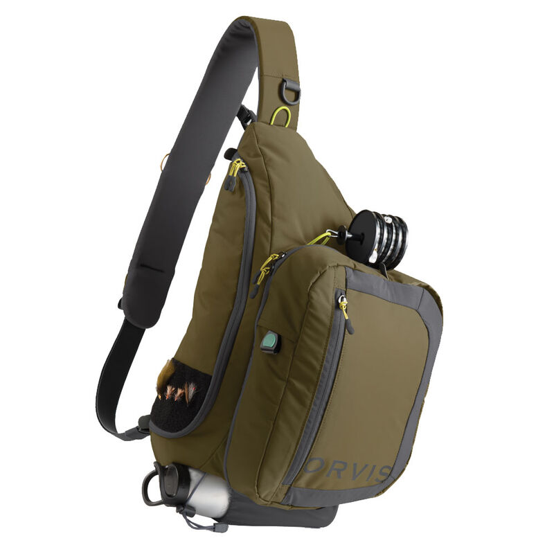 Sac mouche orvis safe passage guide sling pack olive grey - Sacs pêche ...
