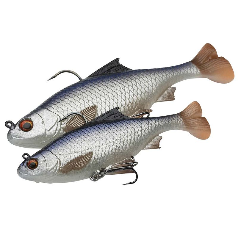 Leurre souple shad carnassier savage gear 3d pulse tail roach 13cm 38.5g (x2) - Shads pêche au ...