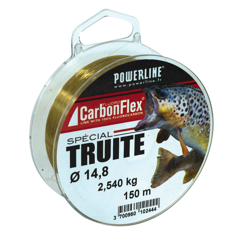 Fluorocarbone carbonflex truite powerline 150x | Pacific Pêche