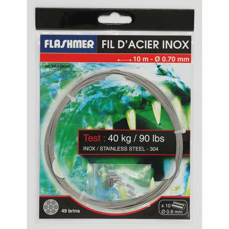 Fil d’acier explorer tackle avec tressage en 49 brins (10m) | Pacific Pêche