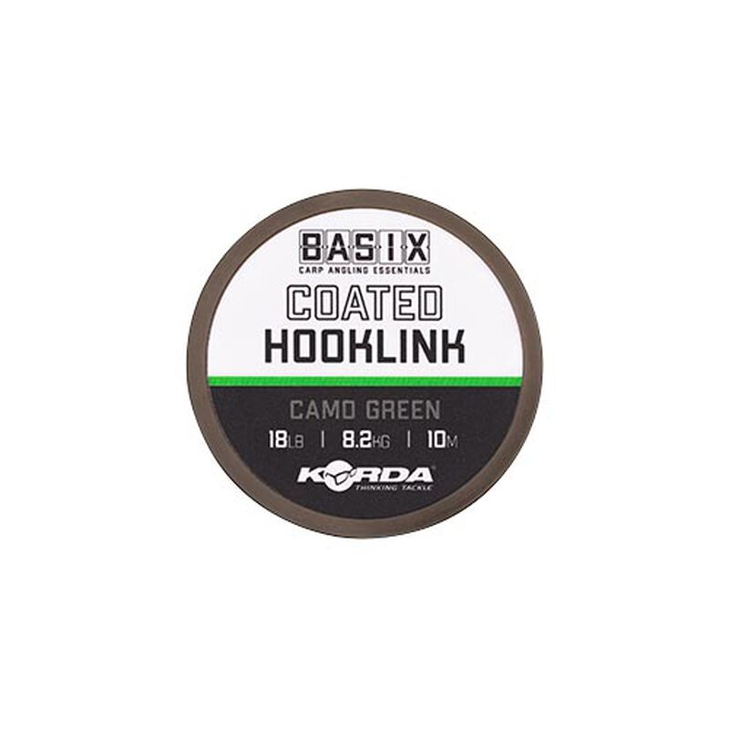 Tresse à bas de ligne korda basix coated hooklink 10m - Tresse BDL pêche à la carpe | Pacific Pêche