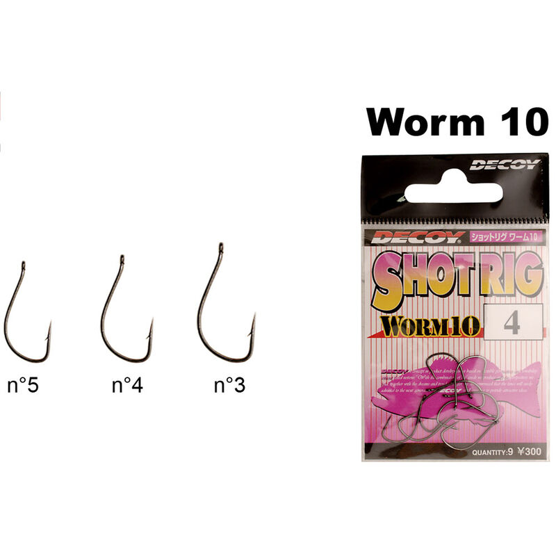 Hameçon Drop Shot Decoy WORM 10 (x9) - Simples pêche au carnassier ...