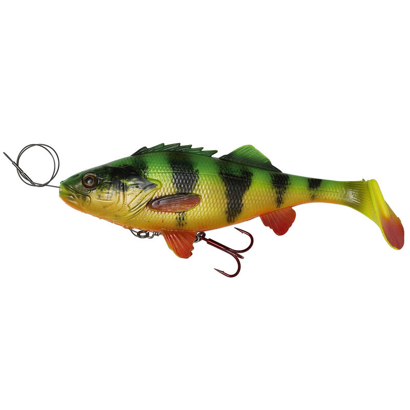 Leurre souple shad carnassier savage gear 4d perch shad line thru ss 20cm 100g - Leurres shads ...