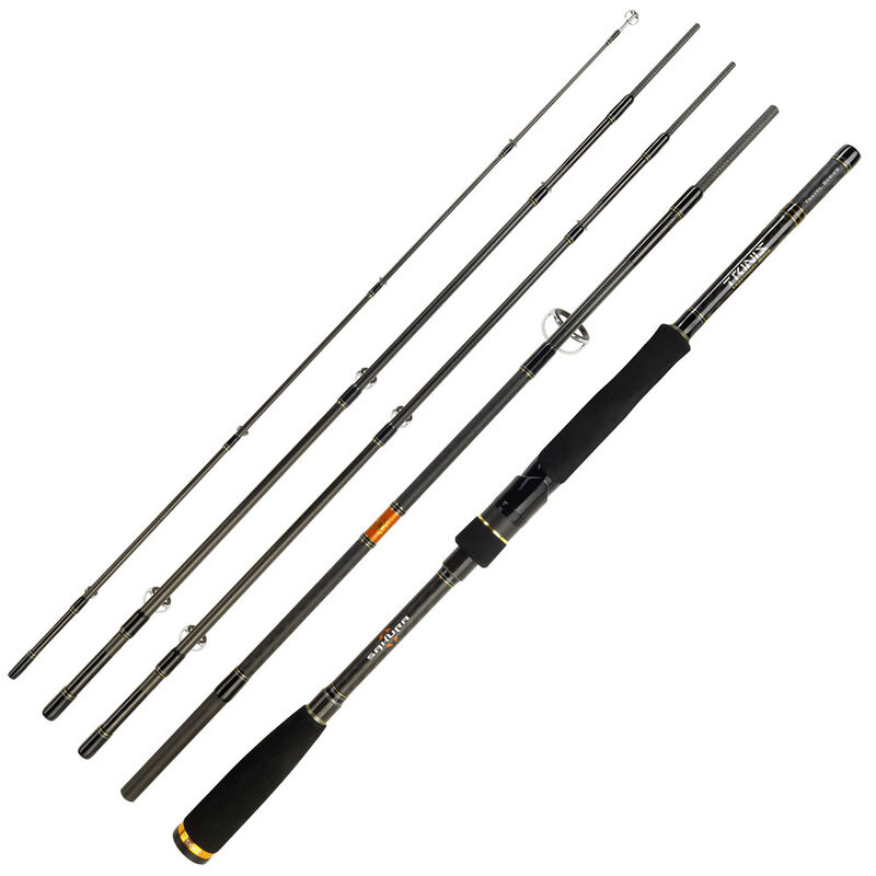 Canne lancer/spinning carnassier sakura trinis travel 805 mh 2.44m 14 ...