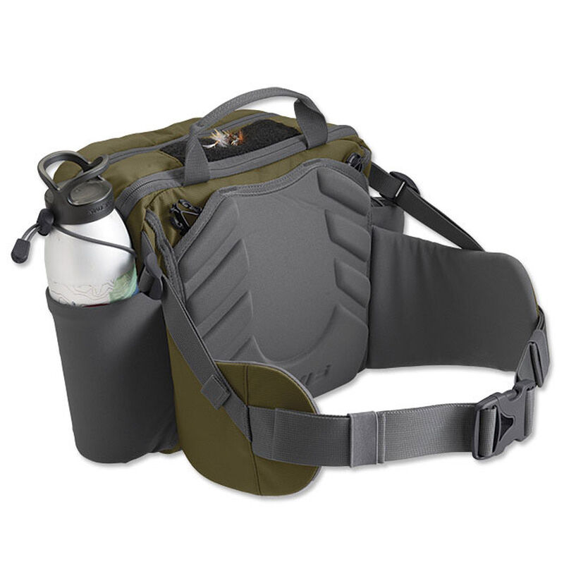 Sac mouche orvis safe passage hip pack olive grey - Sacs pêche à la ...