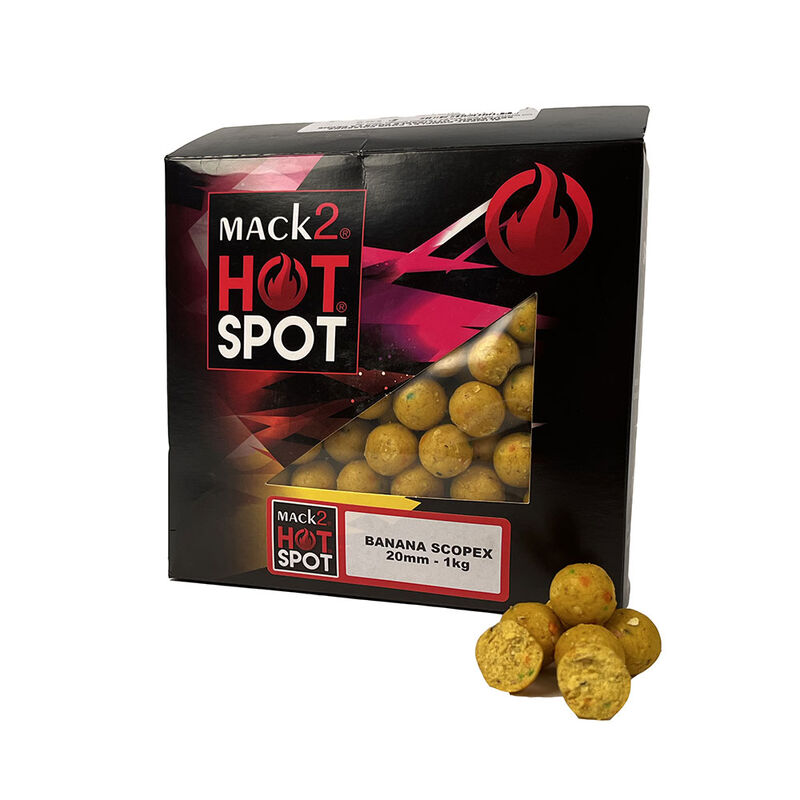 Bouillettes carpe mack2 Scopex Banane boilies 1kg - Denses pêche à la ...