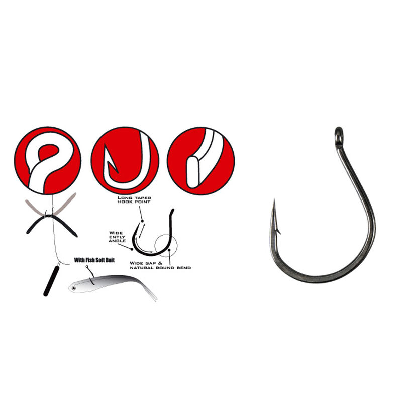 Hameçon simple carnassier gamakatsu worm 318 wacky (x6) | Pacific Pêche